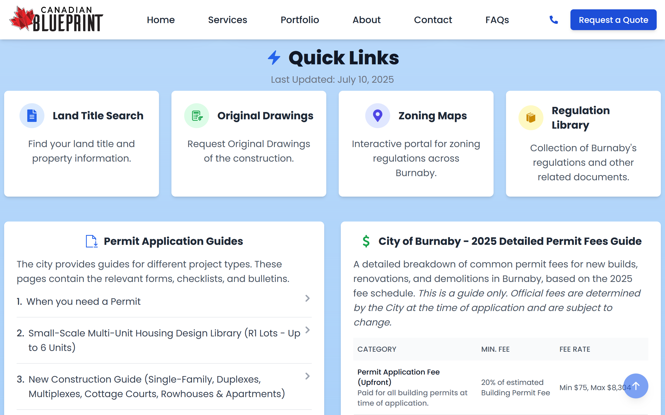 Burnaby Permits & Zoning | Canadian Blueprint