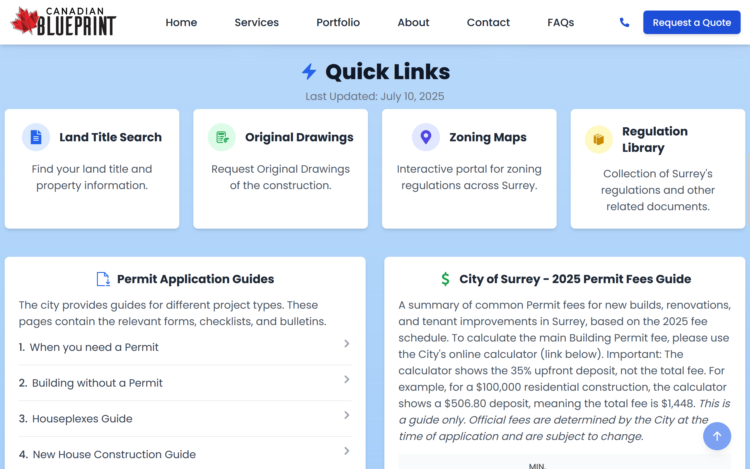 Surrey Permits & Zoning | Canadian Blueprint